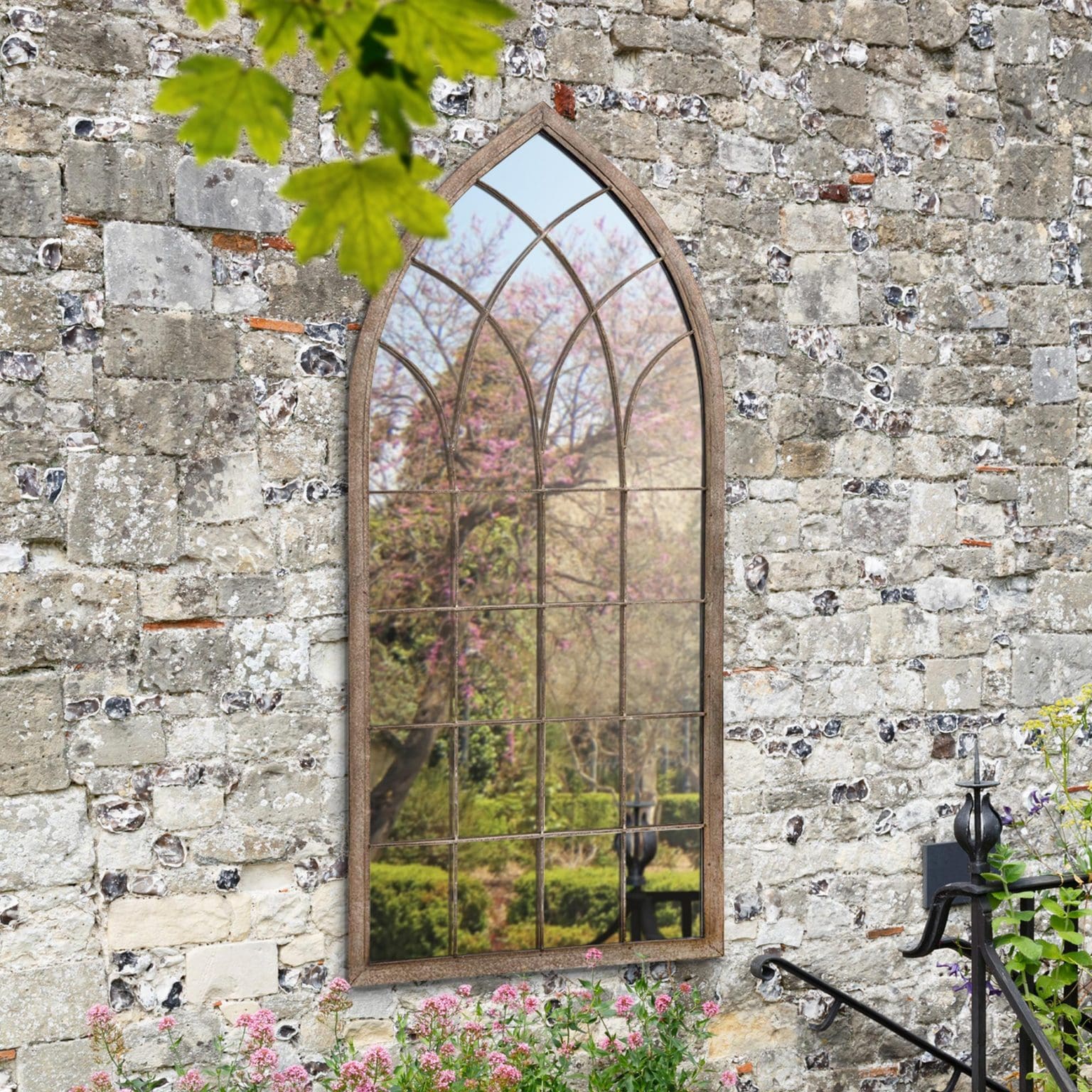 Garden Mirrors UK | Large Outdoor Mirror Sale | Soraya Interiors