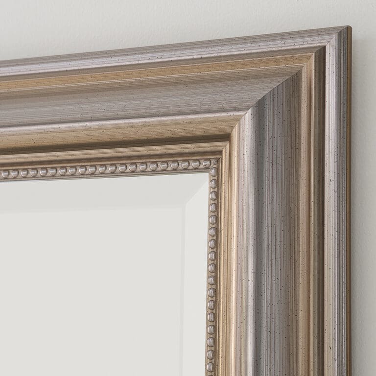 Lancaster Silver Framed Mirror (8 Sizes) | Soraya Interiors UK