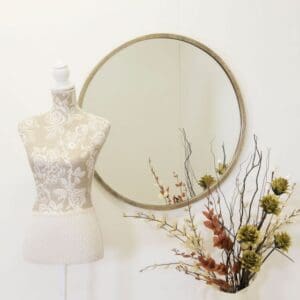 Soho Metal Silver Round Mirror (2 Sizes) | Soraya Interiors UK