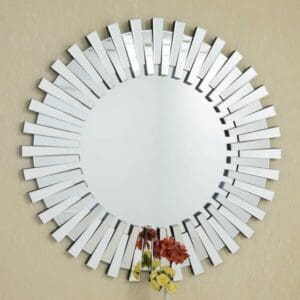 Sunburst Funky Round Mirror (2 Sizes) | Soraya Interiors UK