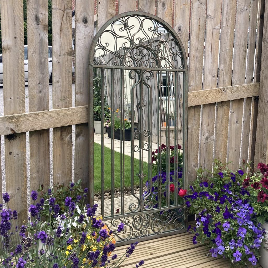 Lavender Arch Garden Mirror 126x60cm | Soraya Interiors UK