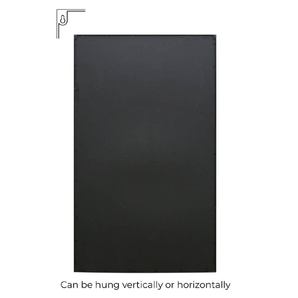 Imperial Modern Black Metal Mirror (4 Sizes) | Soraya Interiors UK