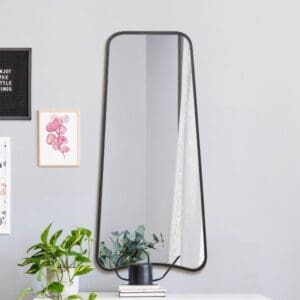 Bishop Black Metal Trapezoid Mirror (3 Sizes) | Soraya Interiors UK
